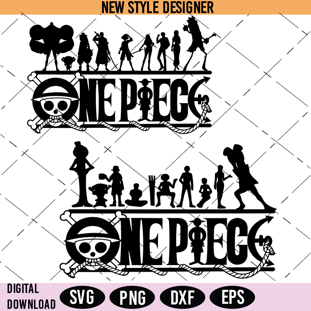 One Piece Svg, Anime Vector, Anime Cut file, Instant Downloa | Inspire ...