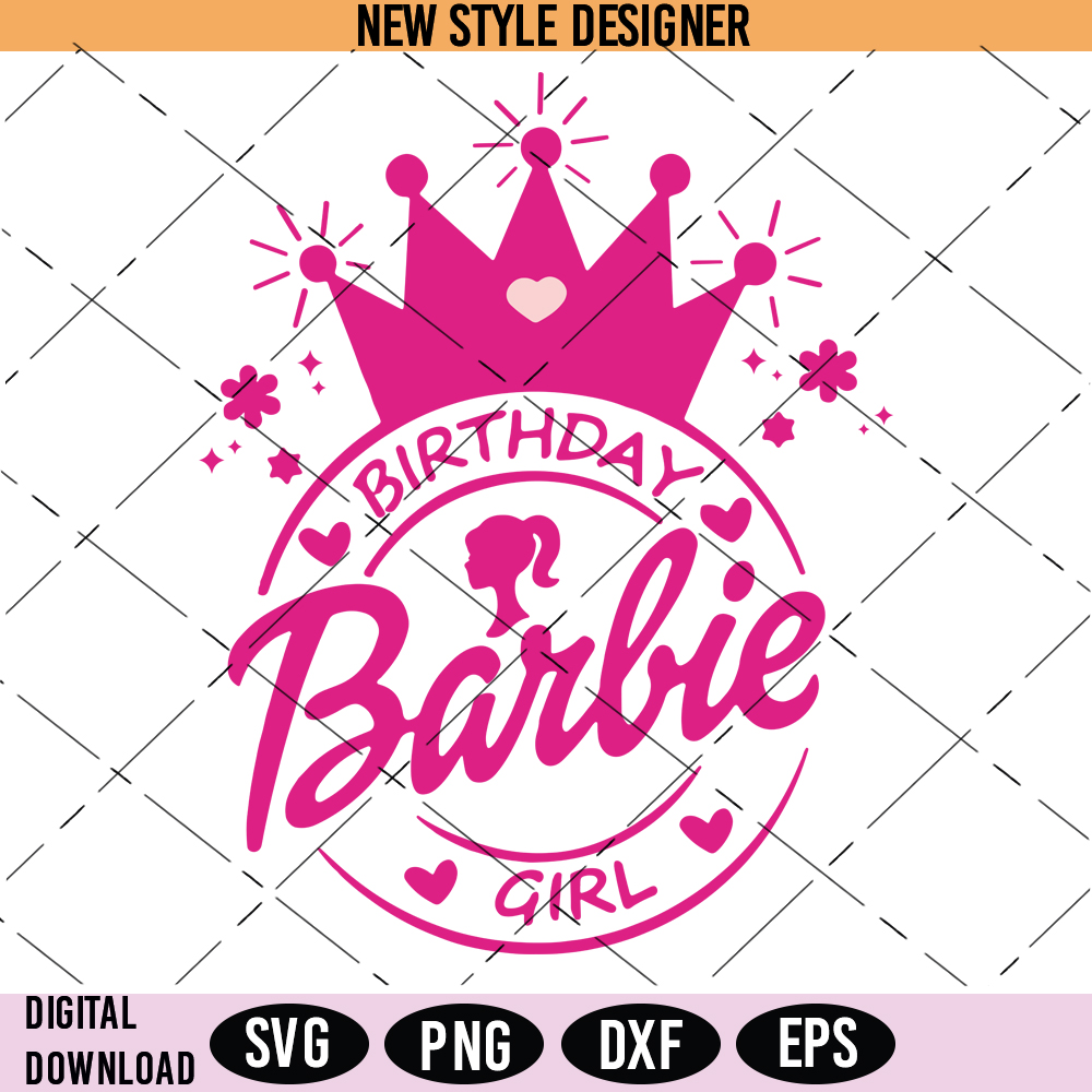 Birthday Barbi Girl Svg, Pink Girl Svg, Birthday Girl Svg, I | Inspire ...