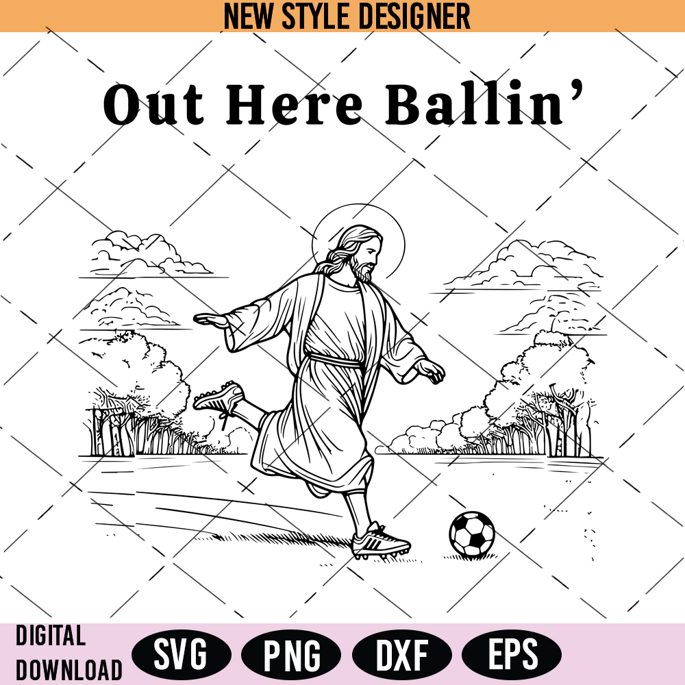 Jesus Soccer Svg | Inspire Uplift