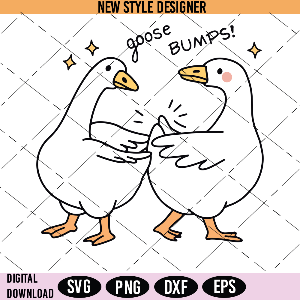 Goosebumps Svg Png, Goose cute Svg, Cut File Svg, Digital Do | Inspire ...