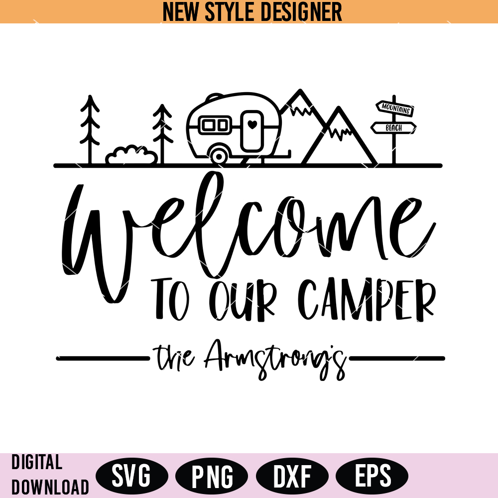 Welcome To Our Camper Svg | Inspire Uplift