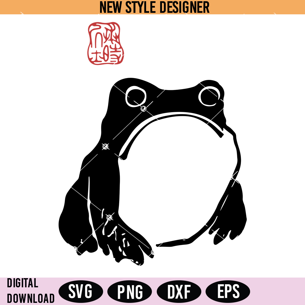 Japanese Frog Svg Png, kawaii frog svg, Sad Frog Svg, Instan | Inspire ...