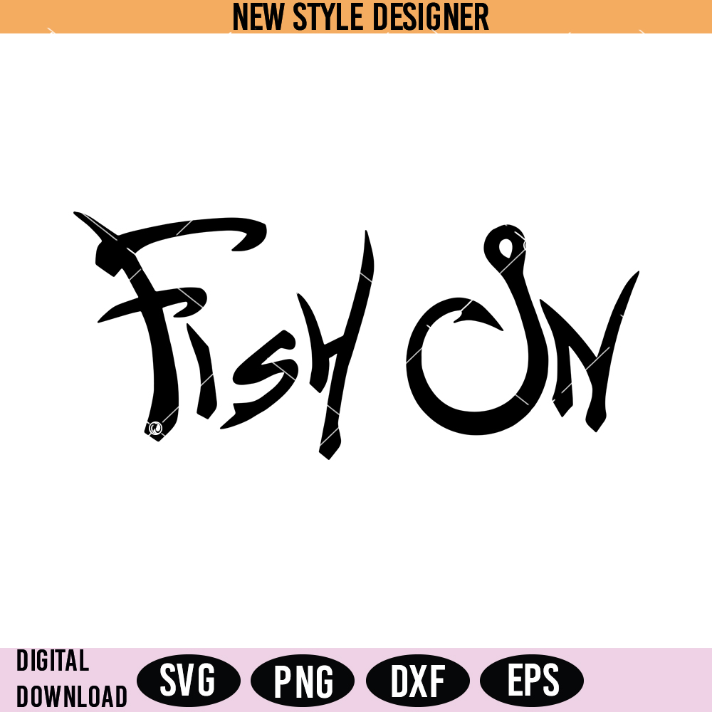 Fish On Svg Png file, hunting Svg, Fishing svg files, fish s | Inspire ...