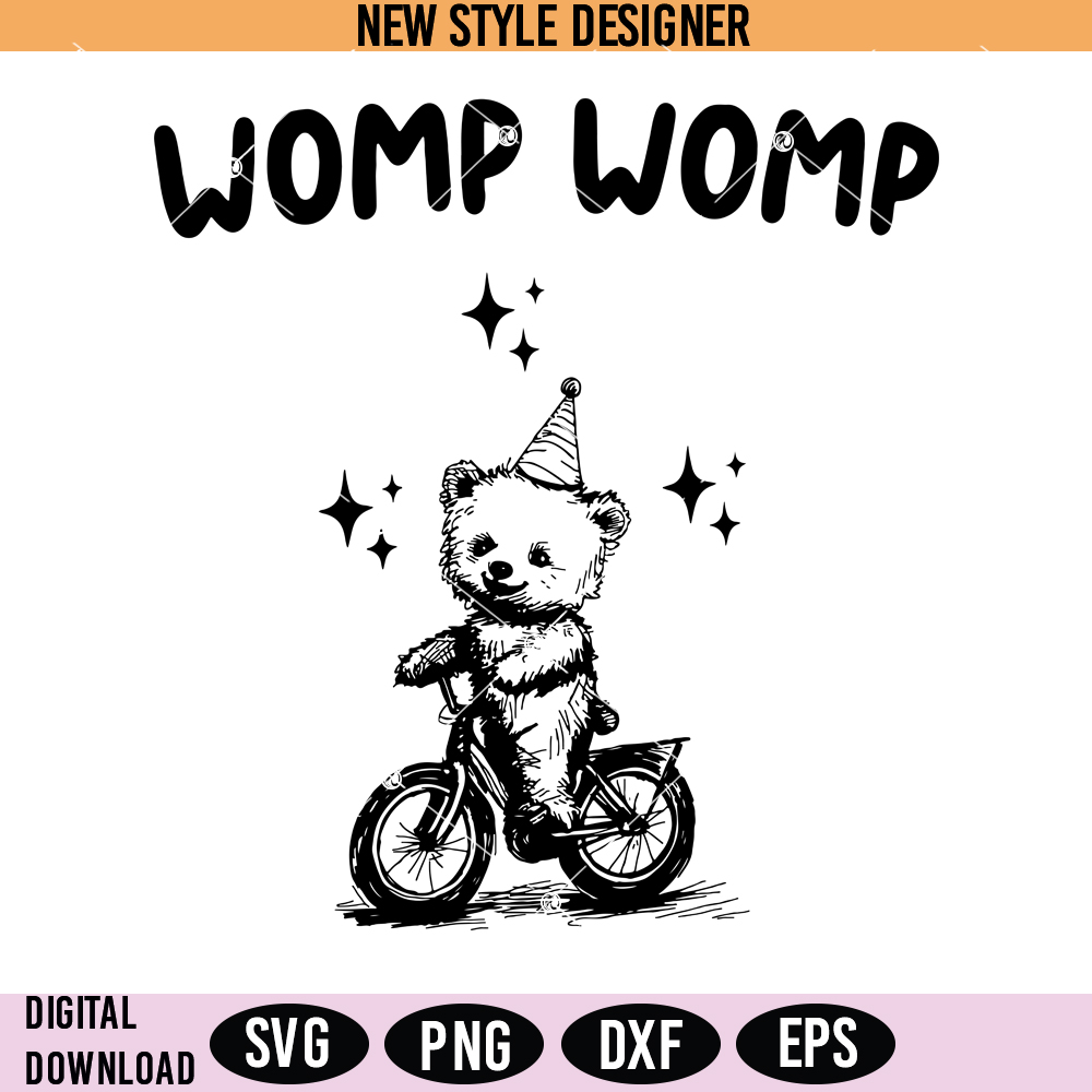 Womp Womp Funny Svg Png, Bear Svg, Cut File Svg, Digital Dow | Inspire ...