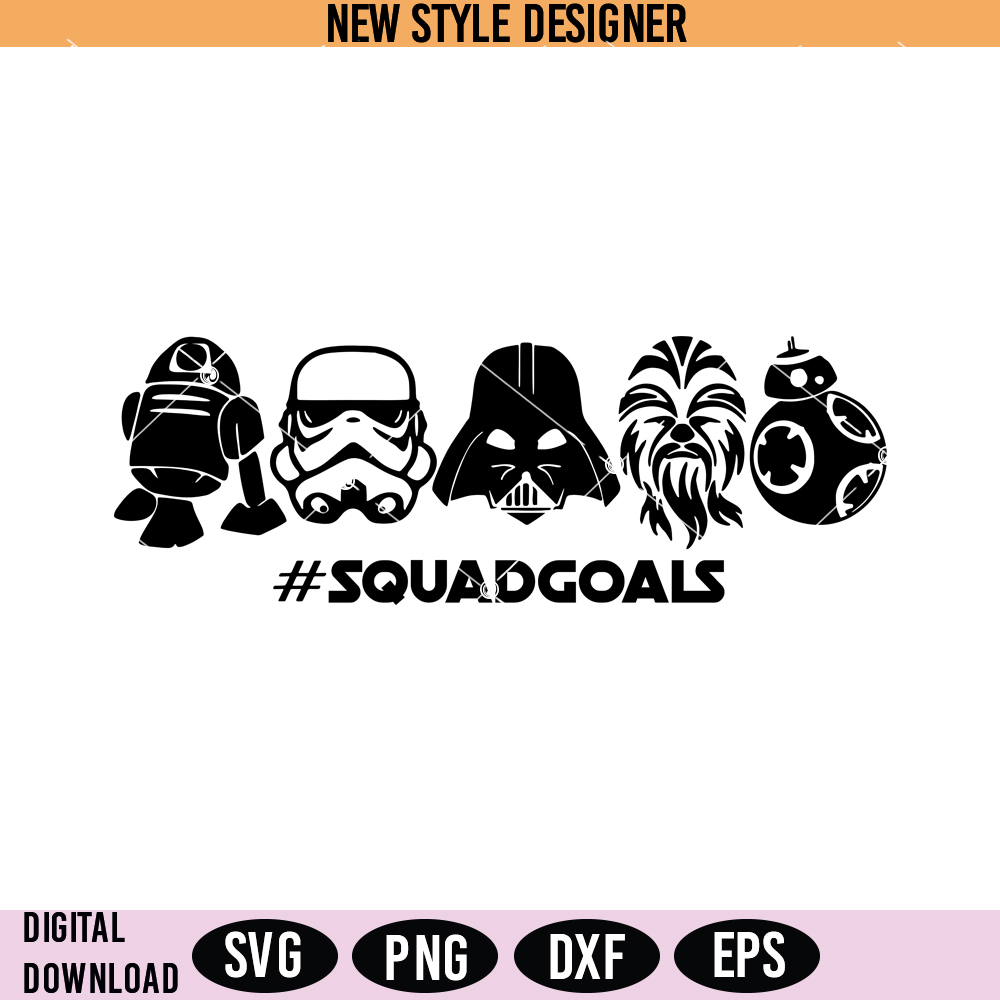 StarsWars Squad Goals Svg, star wars svg, mandalorian svg, P | Inspire ...