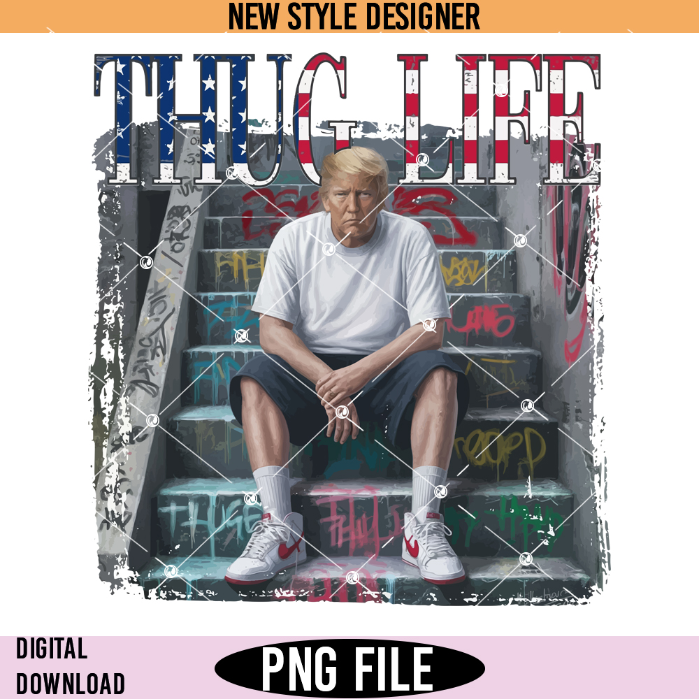 Viral Thug Life President Png Design, Preppy Edgy Png, thug | Inspire ...