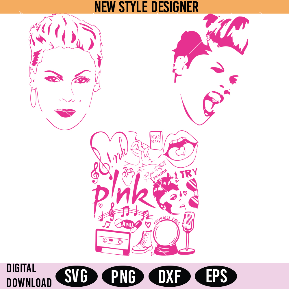 Pinkk Summer Carnival Svg, pinkk singer svg, Png, Digital Do | Inspire ...