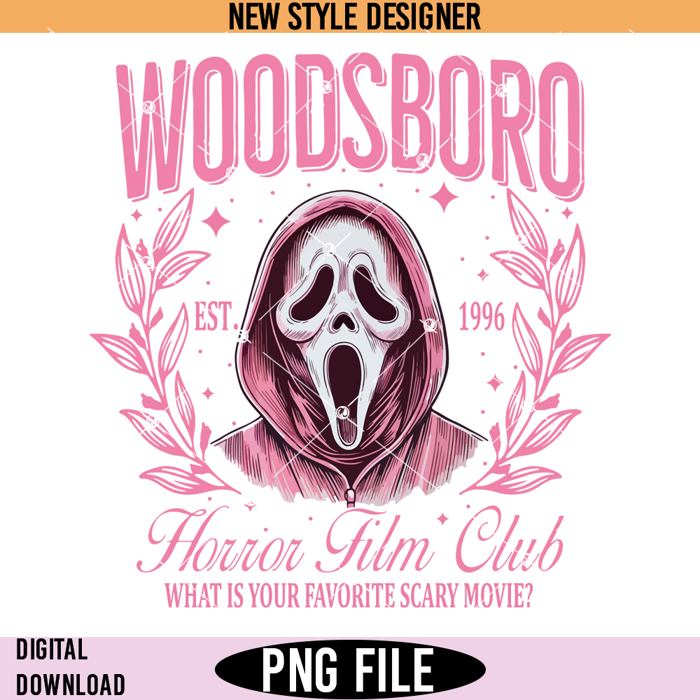 Pink Horror Halloween Png, Retro Halloween png, Scary movie | Inspire ...