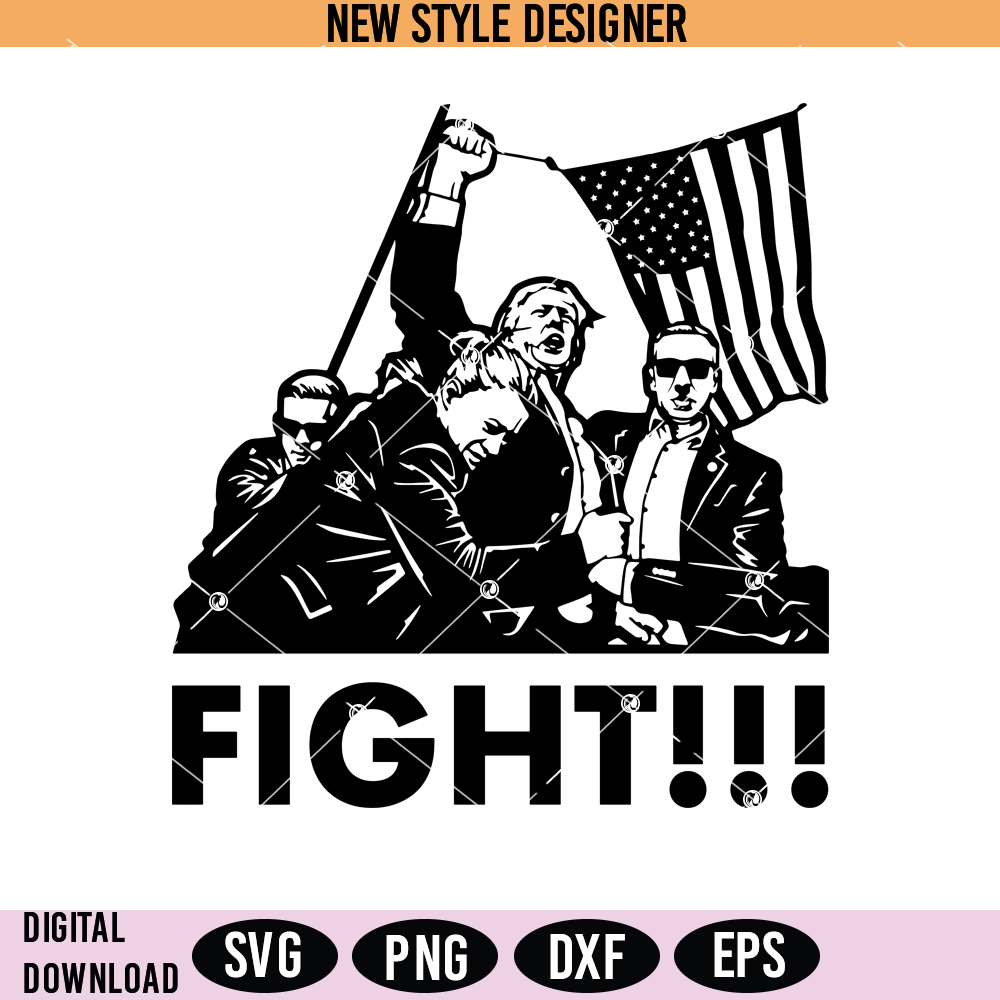 Trump Fight Svg, Donald Trump 2024 Svg, Trump Shot Png, Digi | Inspire ...
