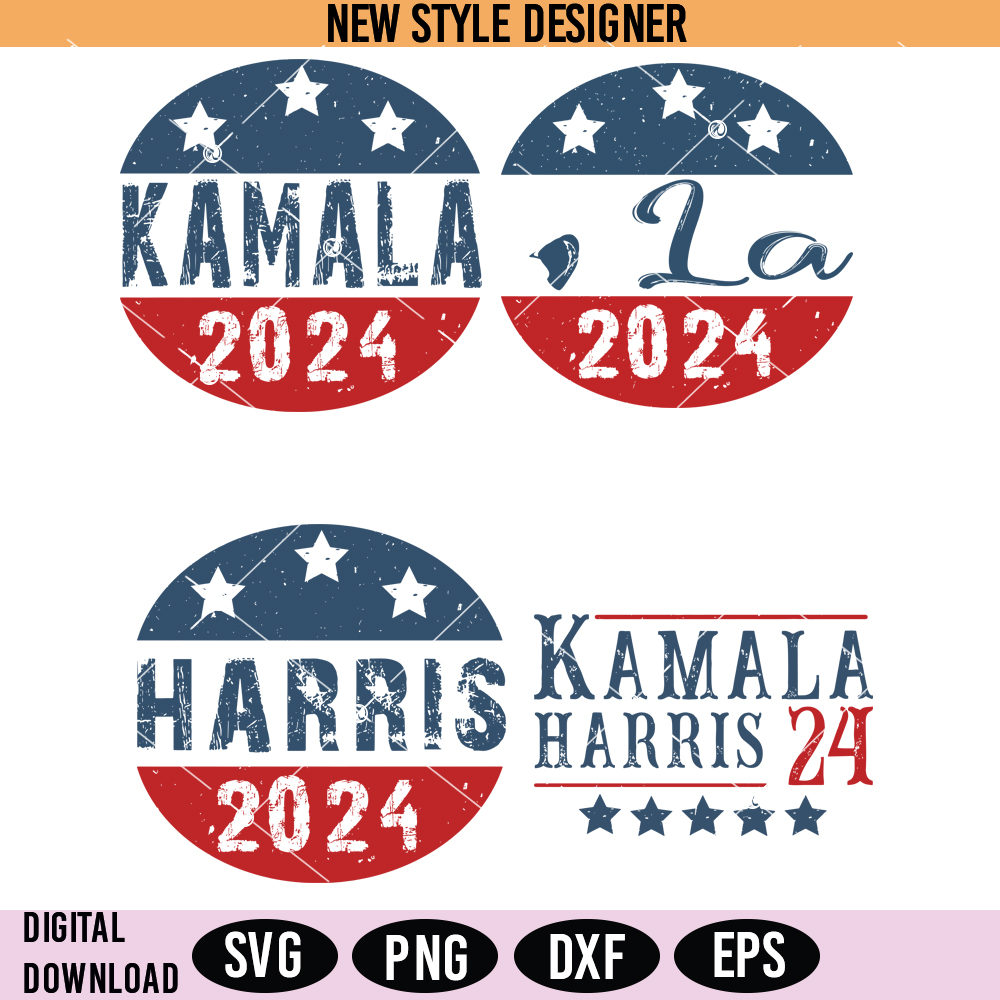 Kamala Harris President 2024 Svg Png, Women's Power Komma la | Inspire ...
