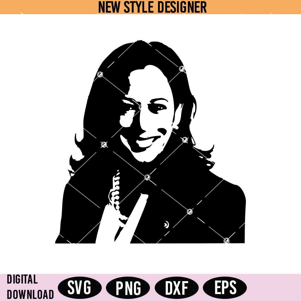 Kamala Harris SVG PNG, Kamala Harris Vector, Kamala Harris P | Inspire ...