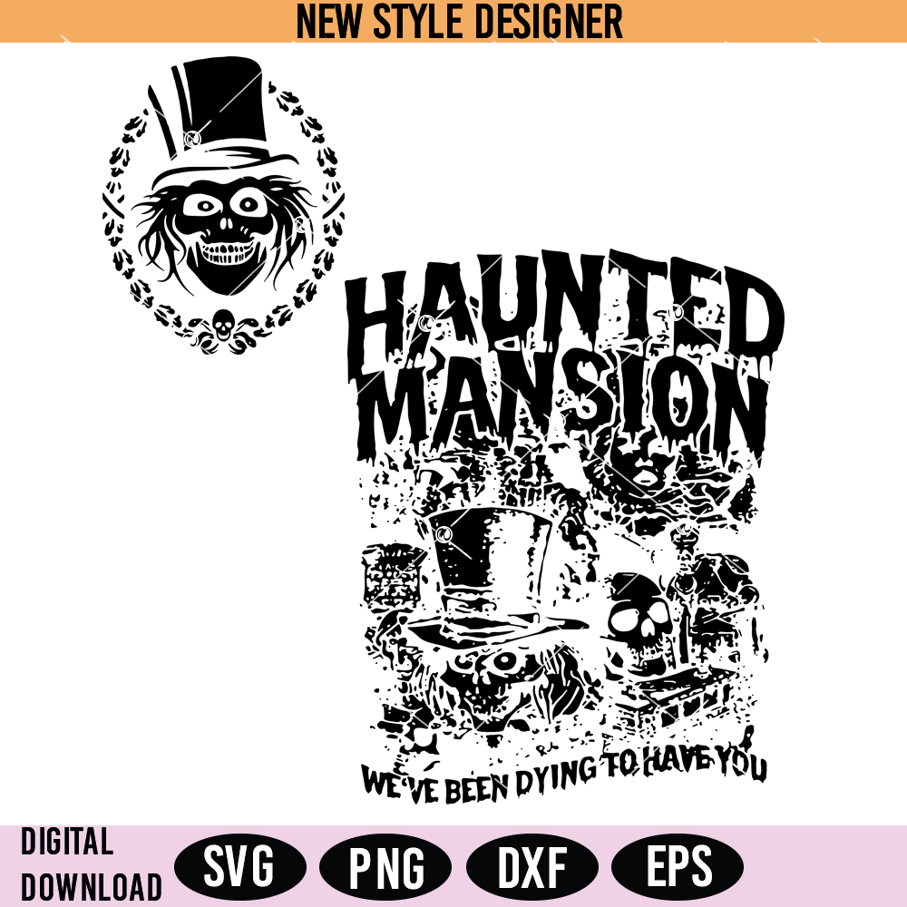 The Haunted Mansion Svg, Retro Halloween Svg, Haunted Mansio | Inspire ...