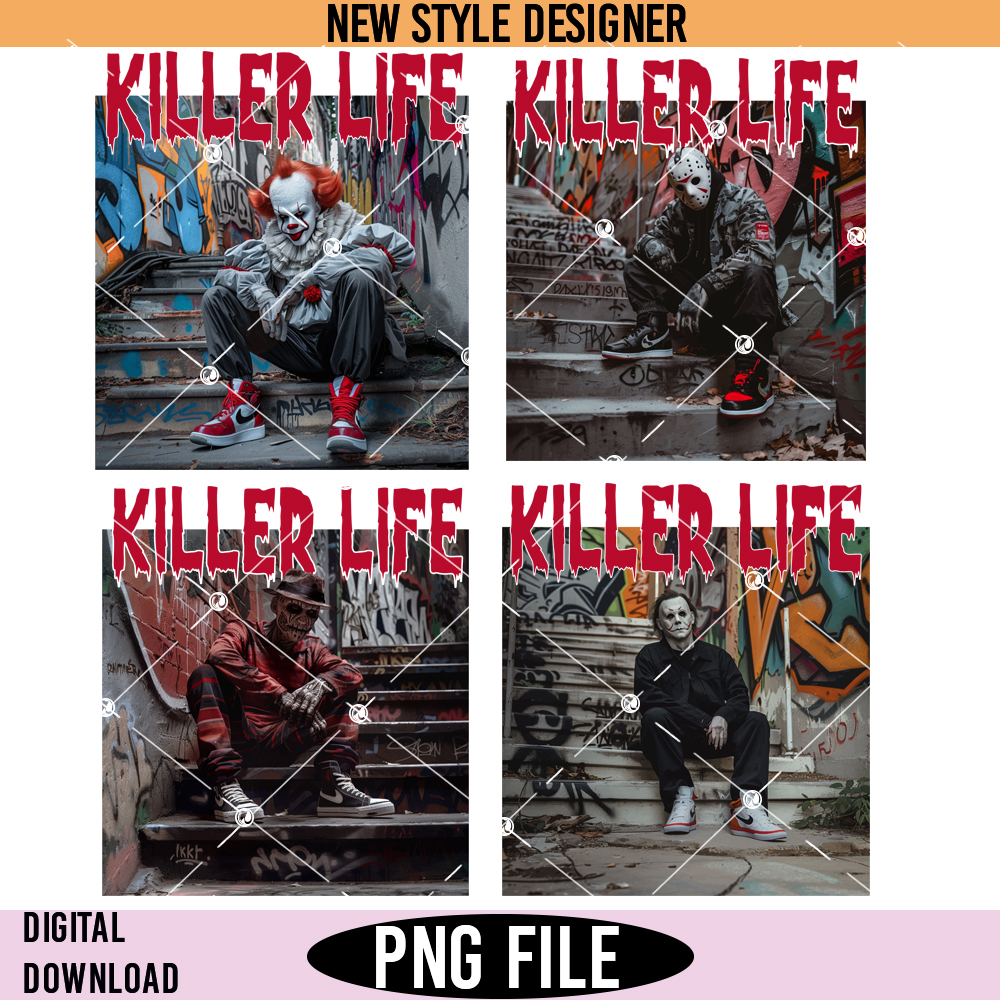 Killer Life Png Bundle, Halloween Horror png, Spooky Season | Inspire ...