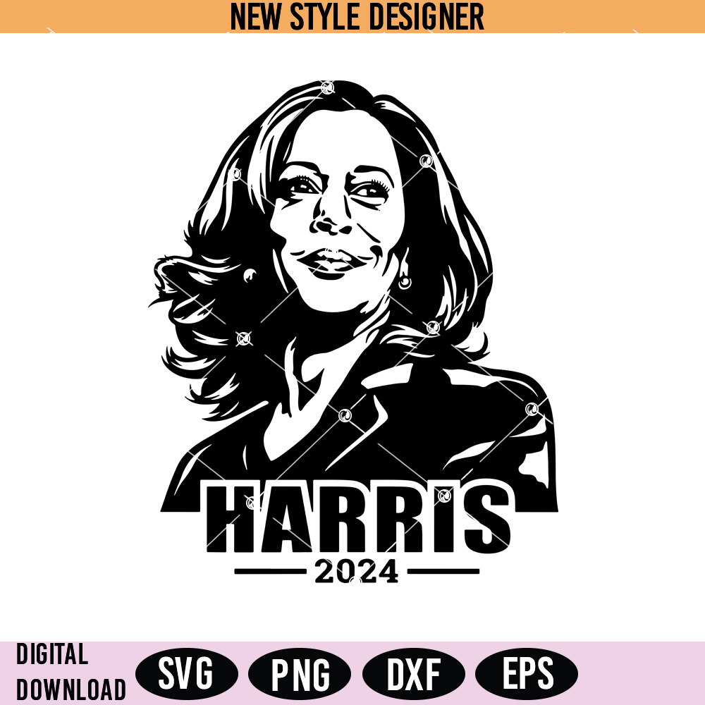 Kamala Harris President 2024 Svg, Kamala Harris 2024, Vote H - Inspire ...