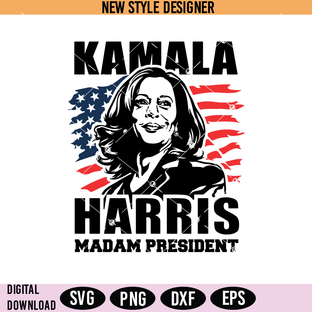 Kamala for President Svg, Kamala Harris Svg, Kamala Harris P | Inspire ...