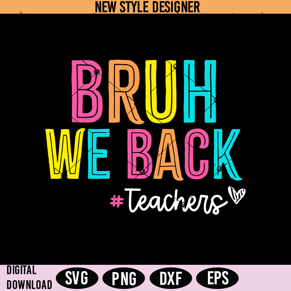 Bruh We Back Teachers Svg, First Day Of School Svg, Bruh Tea | Inspire ...