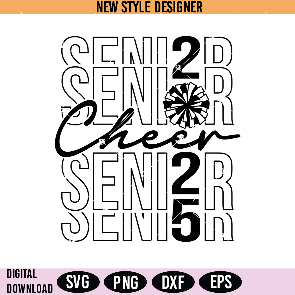 Cheer Senior 2025 Svg, Class of 2025 Svg, Senior 2025 svg, P | Inspire ...