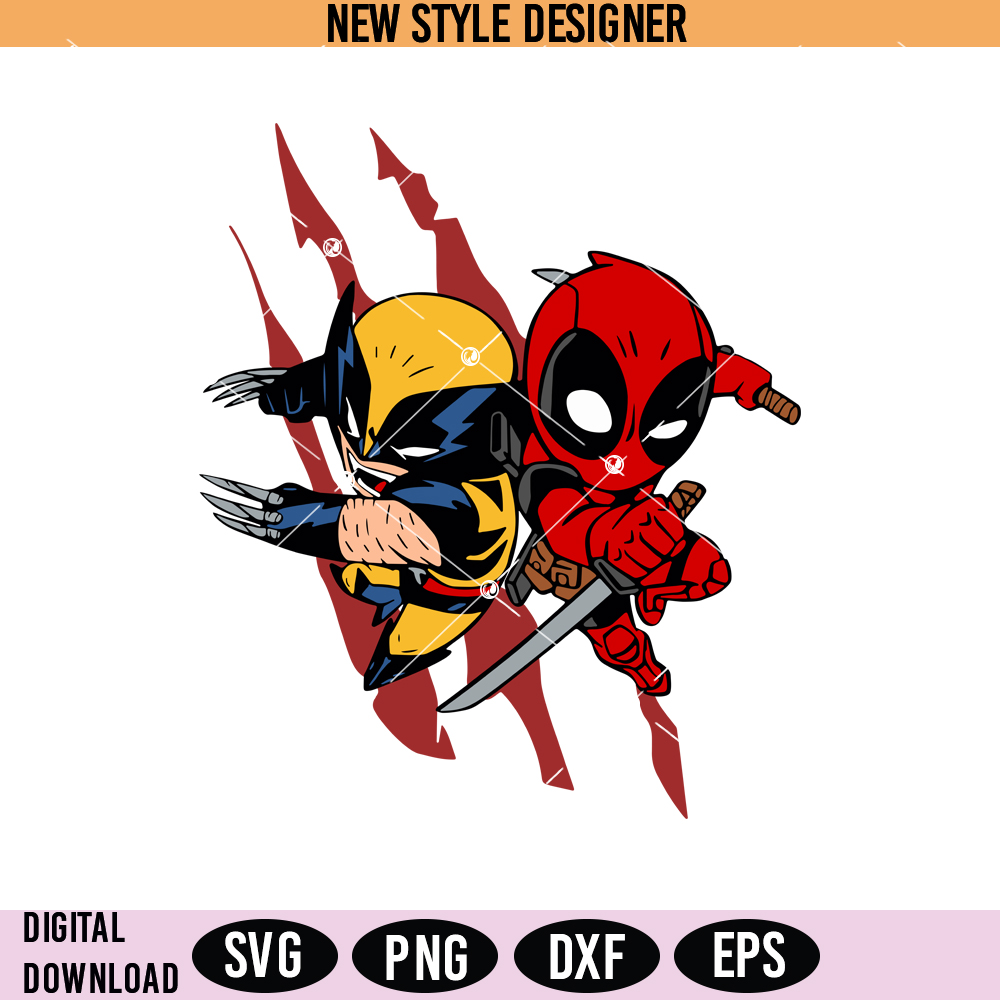 Marvel Superhero SVG, Deadpool vector file, Comic book SVG, | Inspire ...