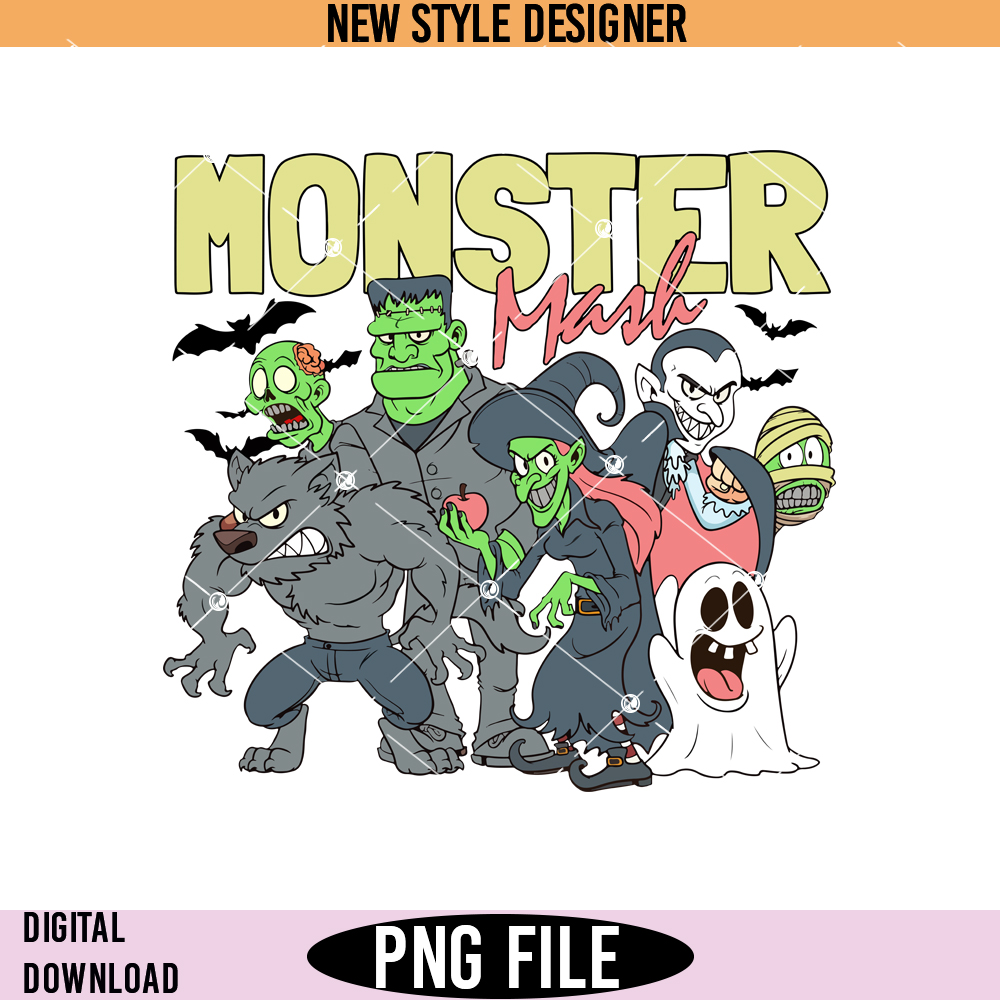 Monster Mash Png, Halloween Png, Halloween party PNG, Instan | Inspire ...