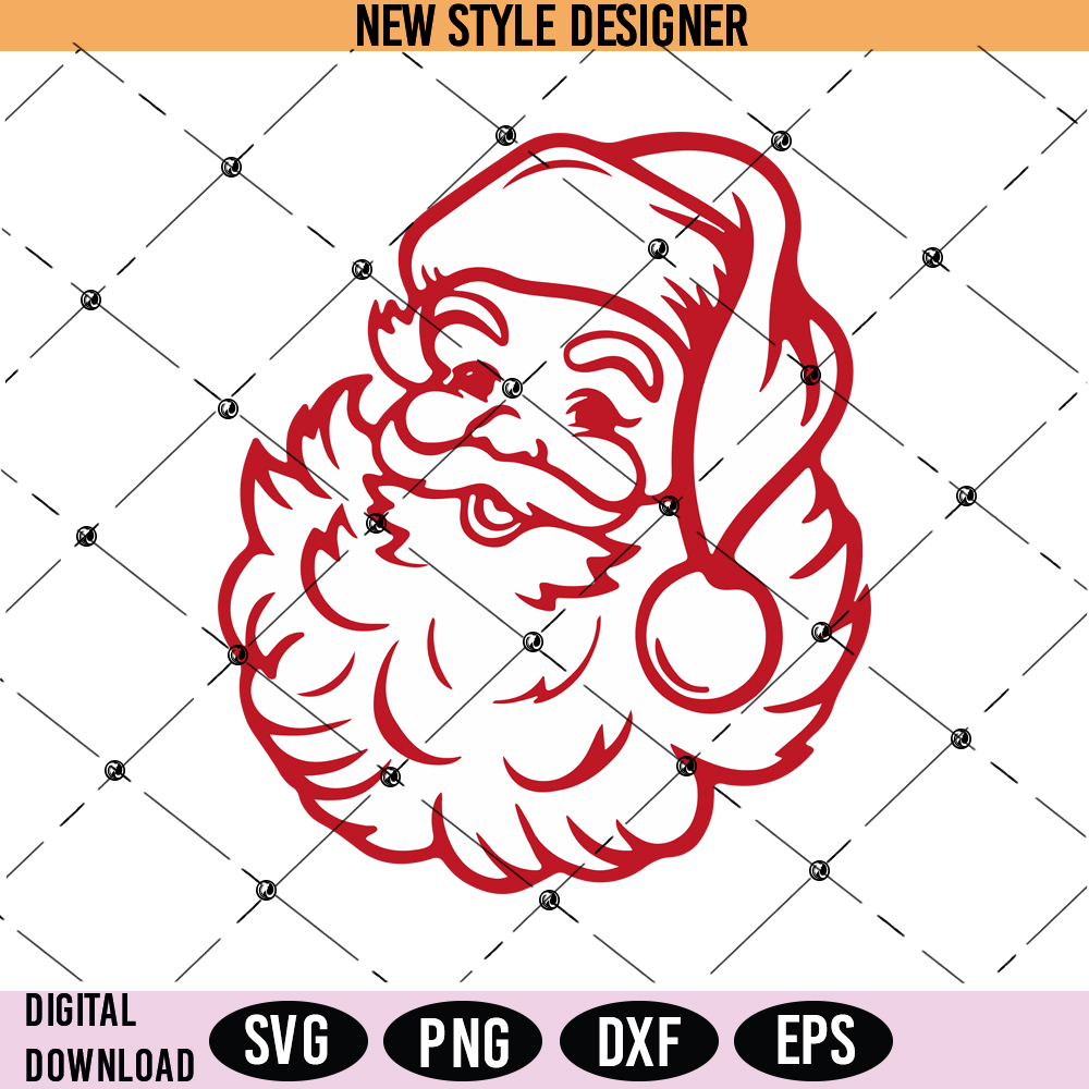Santa Reto Svg | Inspire Uplift