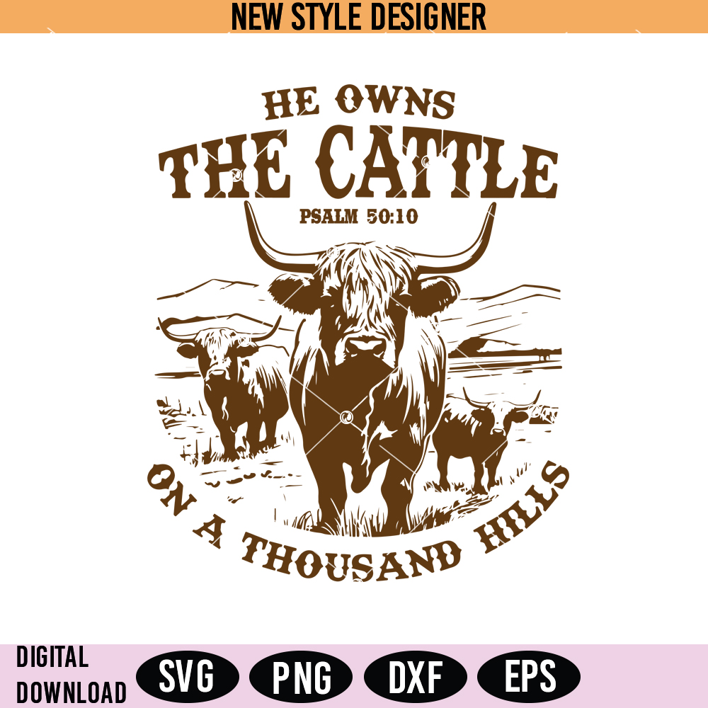Western Cow Svg, highland cow shirt svg, PNG, EPS, Cricut Fi | Inspire ...