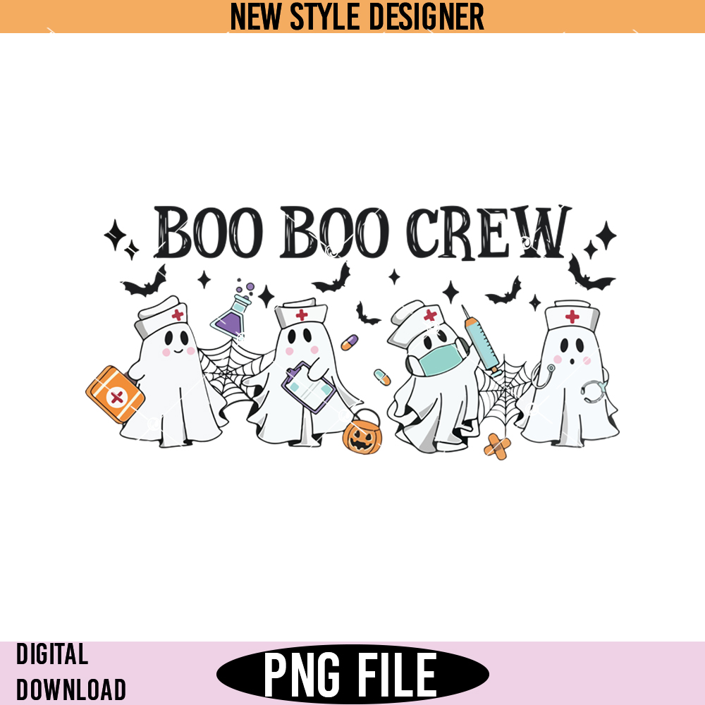 Boo Boo Crew Png, Halloween Png, Nursing Png, Digital Downlo | Inspire ...