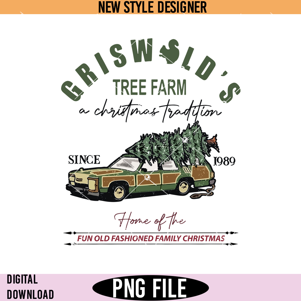 Griswolds Tree Farm Since 1989 Png, Christmas Party Png, Dig | Inspire ...