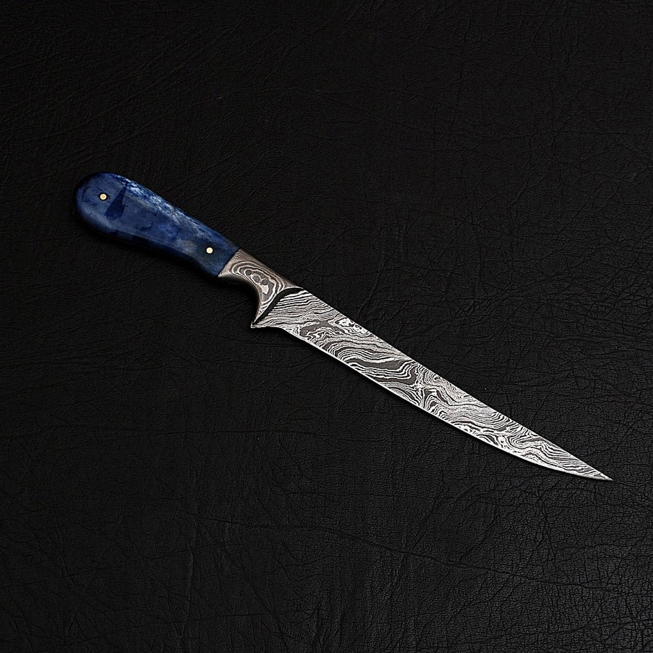 CUSTOM HANDMADE DAMASCUS FILLET FISHING KNIFE fisherman's gi | Inspire ...