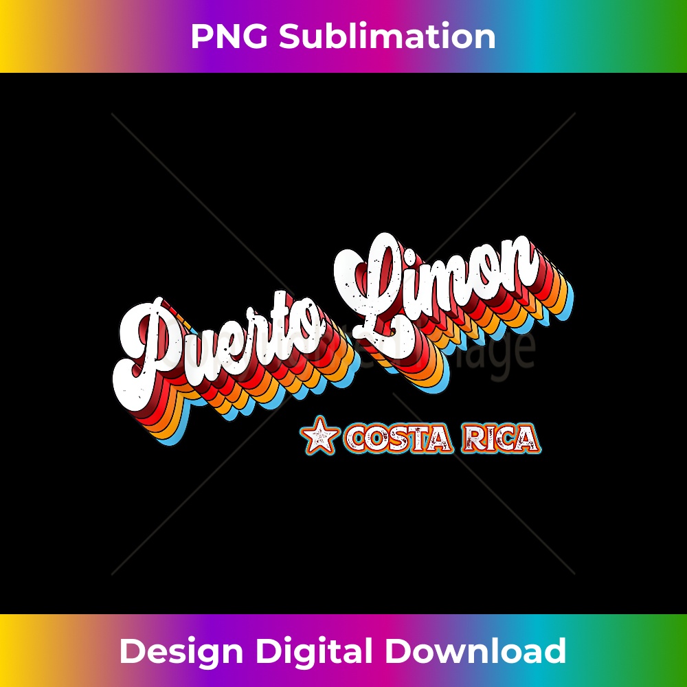Retro 80s Puerto Limon Costa Rica - Classic Sublimation PNG | Inspire ...