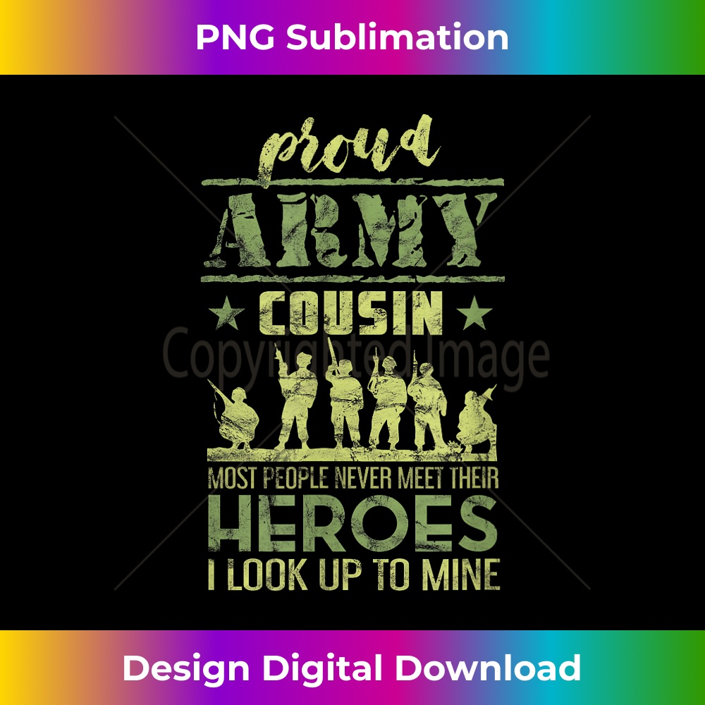Proud Army Cousin - Military Hero - Cool Army Family Shirt - | Inspire ...