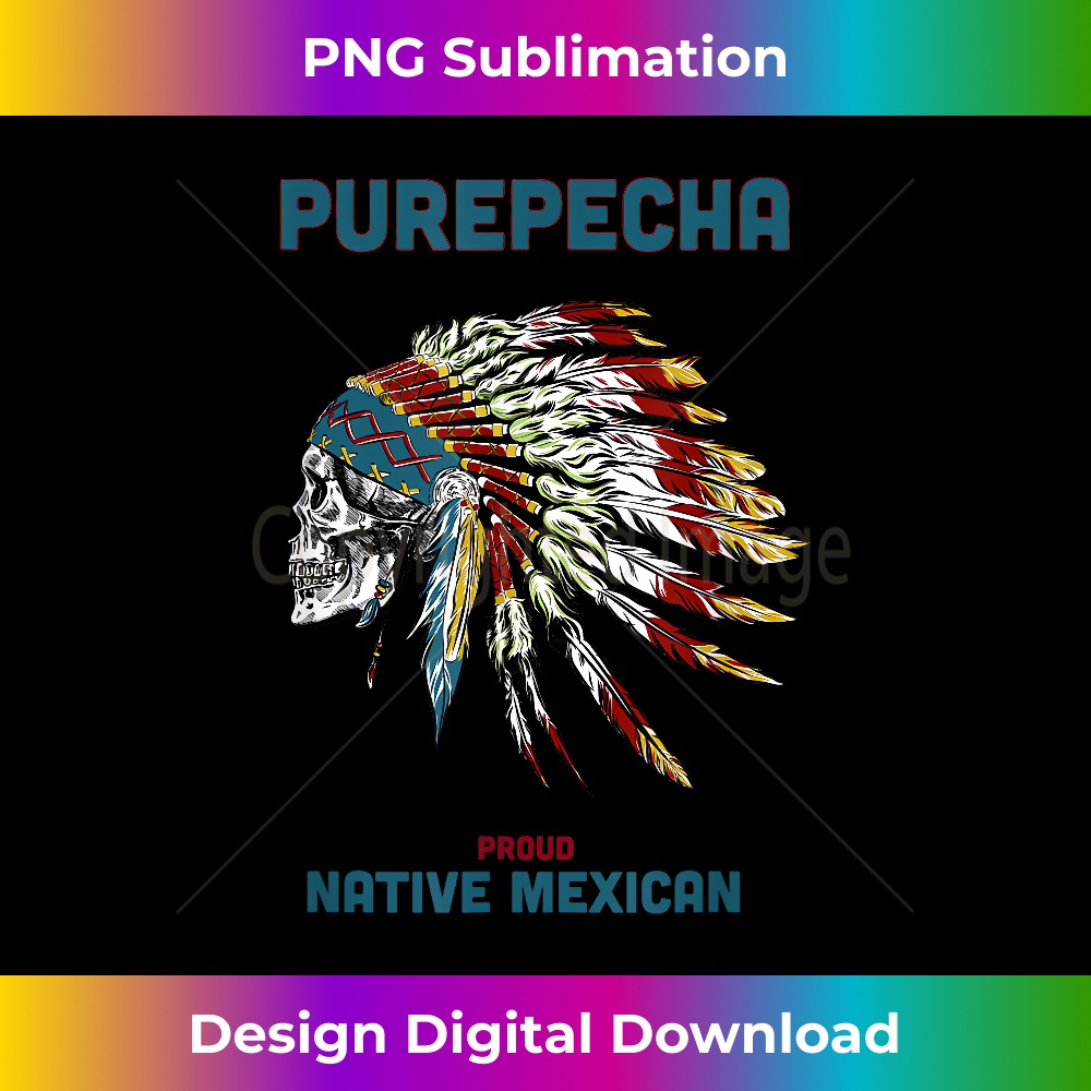 Purepecha Tribe Native Mexican Indian Proud RetroSkull - Del | Inspire ...