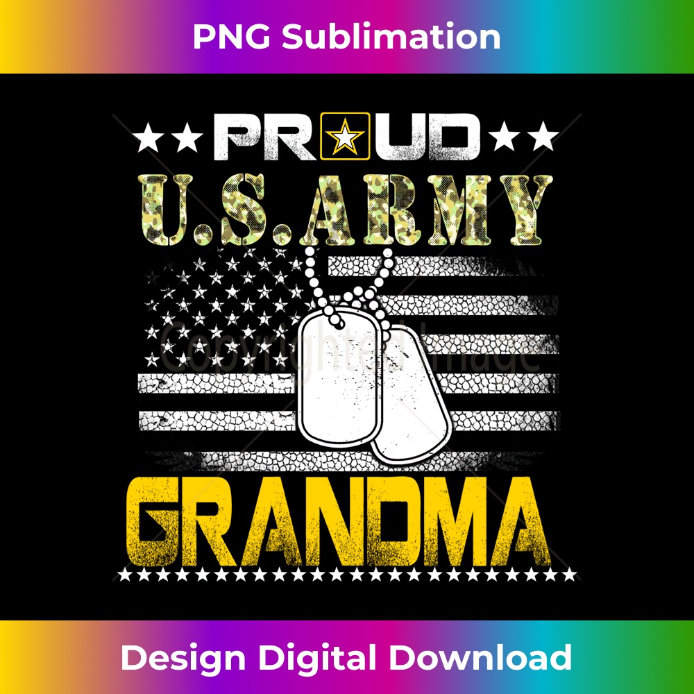 Proud U.S. Army Grandma Shirt Military Pride Long Sleeve - B | Inspire ...