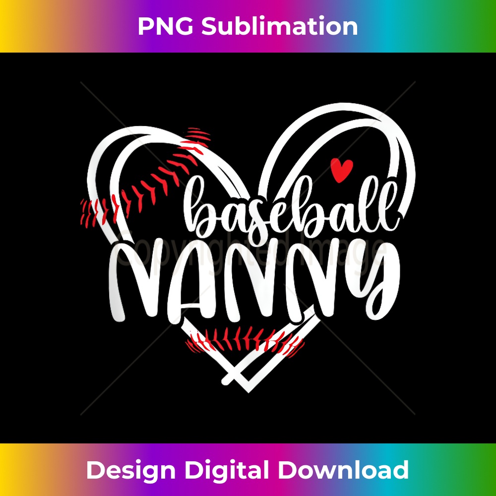 Baseball Nanny Heart Nanny Of A Baseball Player Nanny Tank T | Inspire ...