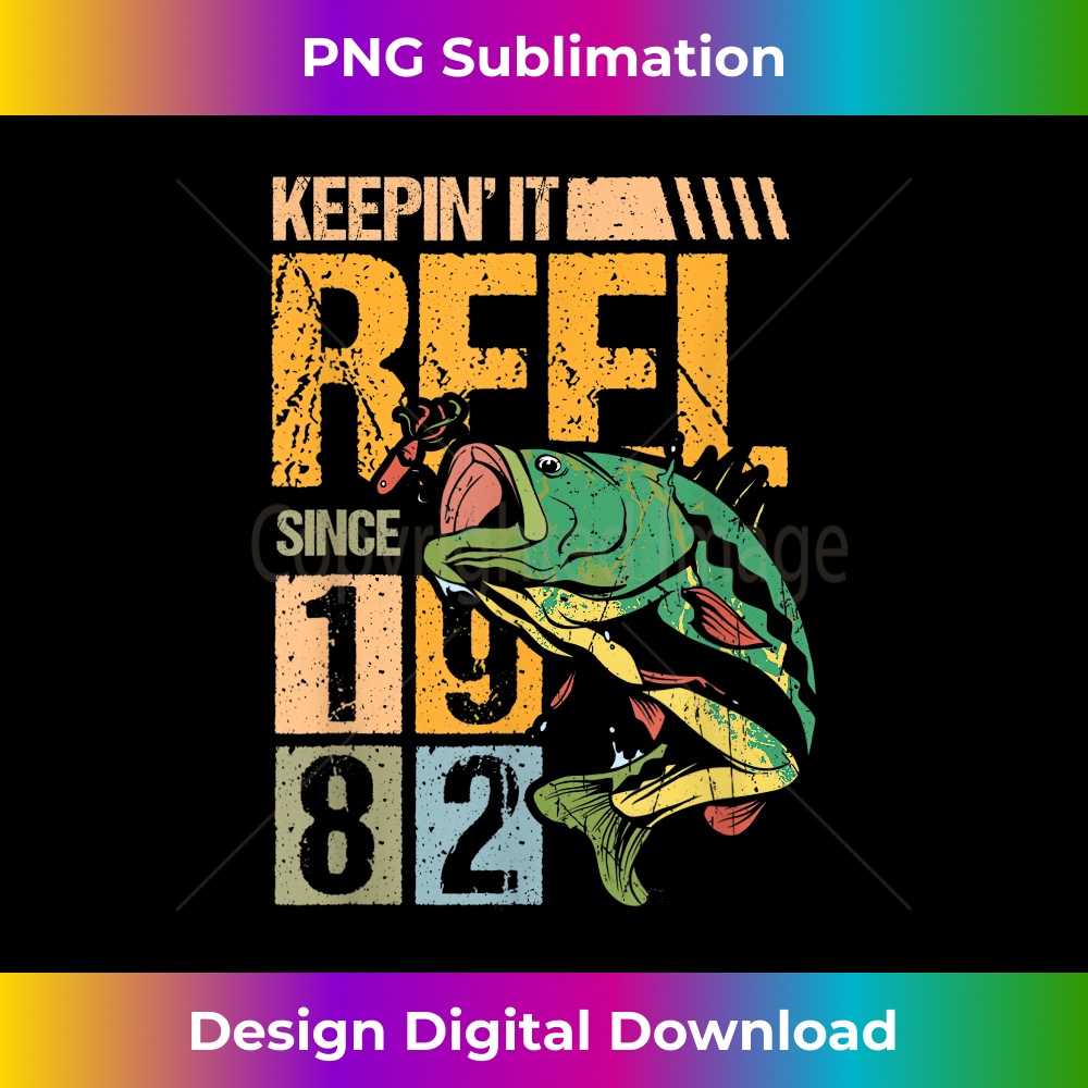 Keeping It Reel Since 1982 Vintage Fishing Fish Fisher - Fut | Inspire ...