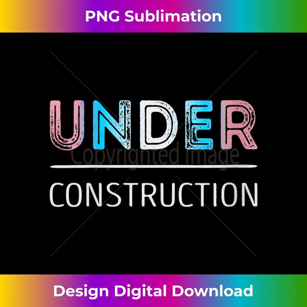 Womens Under Construction Trans Pride V-Neck - Unique Sublim | Inspire ...