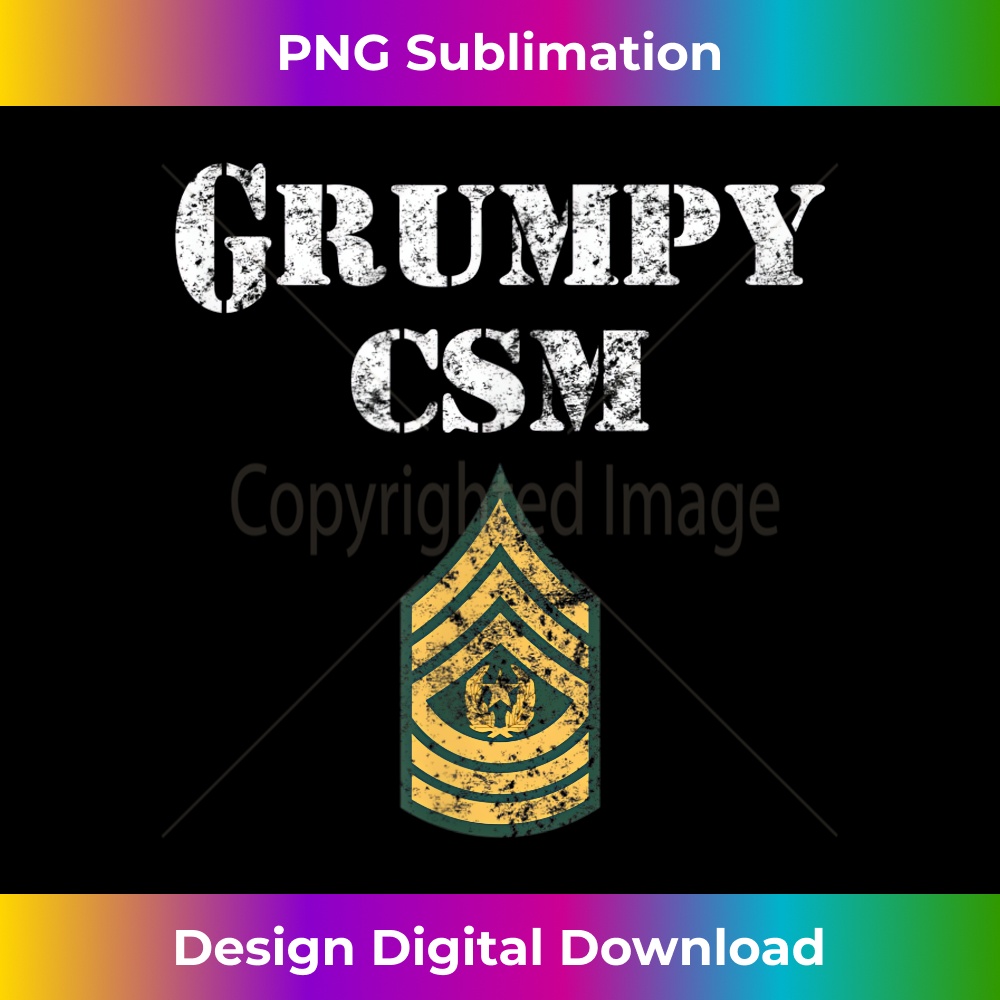Grumpy Command Sergeant Major Army Military NCO Vintage CSM | Inspire ...