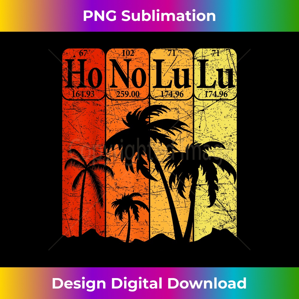 Honolulu Periodic Table Elements Honolulu Hawaii Retro - Vin | Inspire ...
