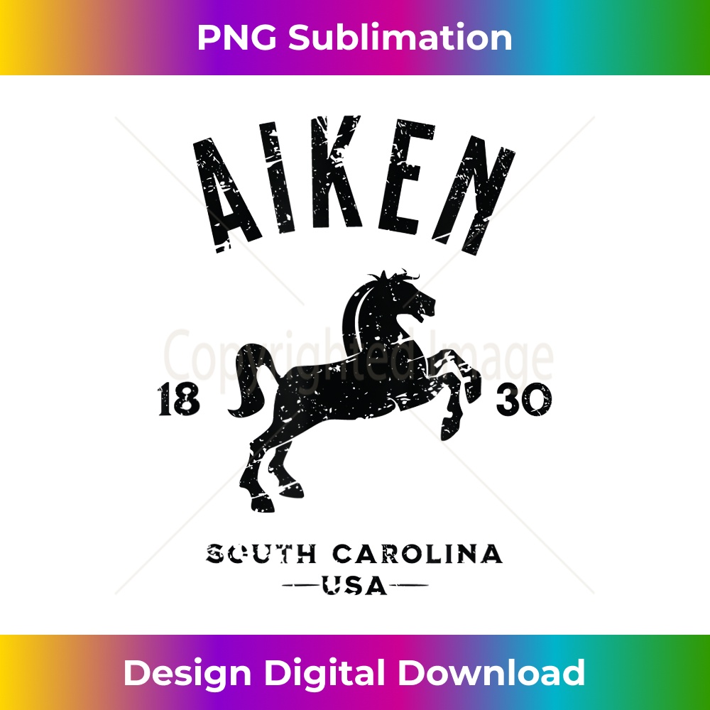 Aiken South Carolina USA Equestrian Horse Distressed Design | Inspire ...