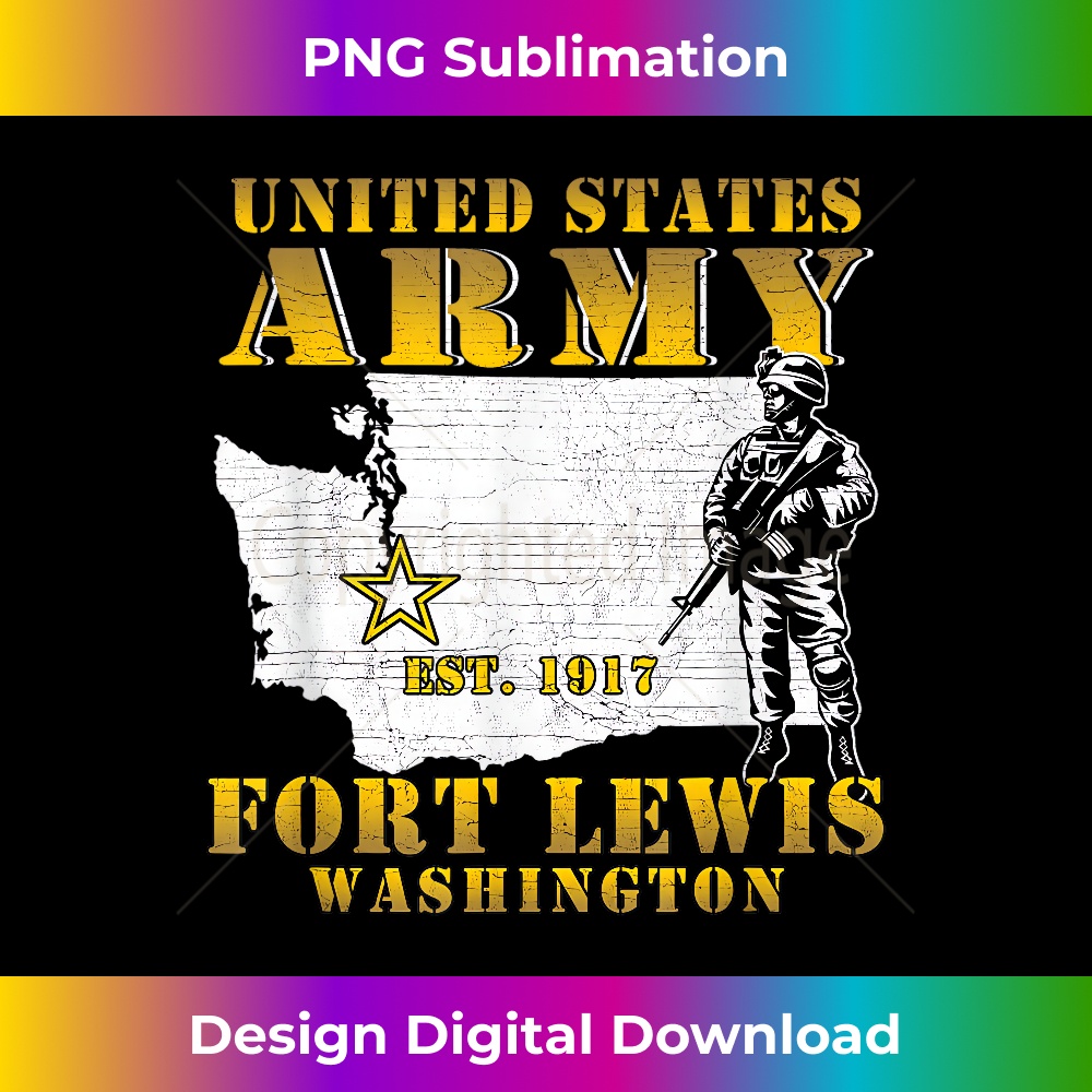 Fort Lewis Washington WA US Army Base Virginia Map - High-Re | Inspire ...