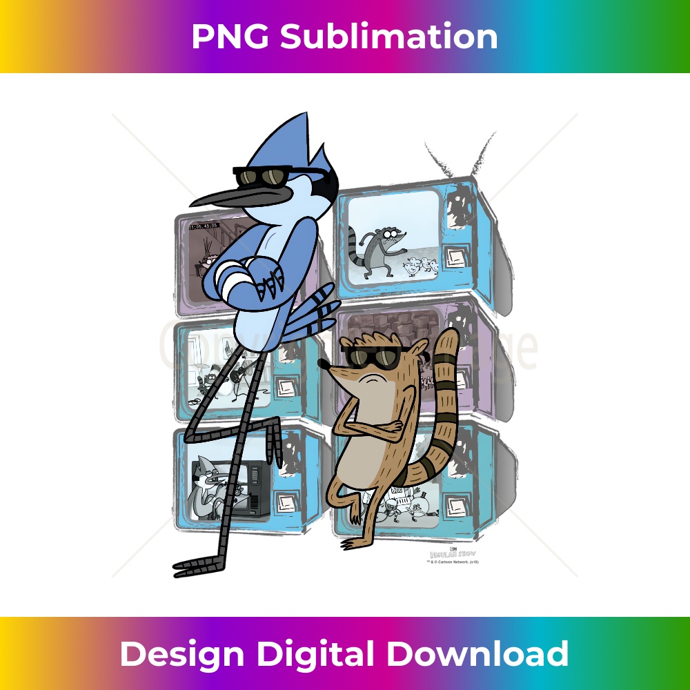 Regular Show Mordecai and Rigby TV Too Cool Long Sleeve - Si | Inspire ...