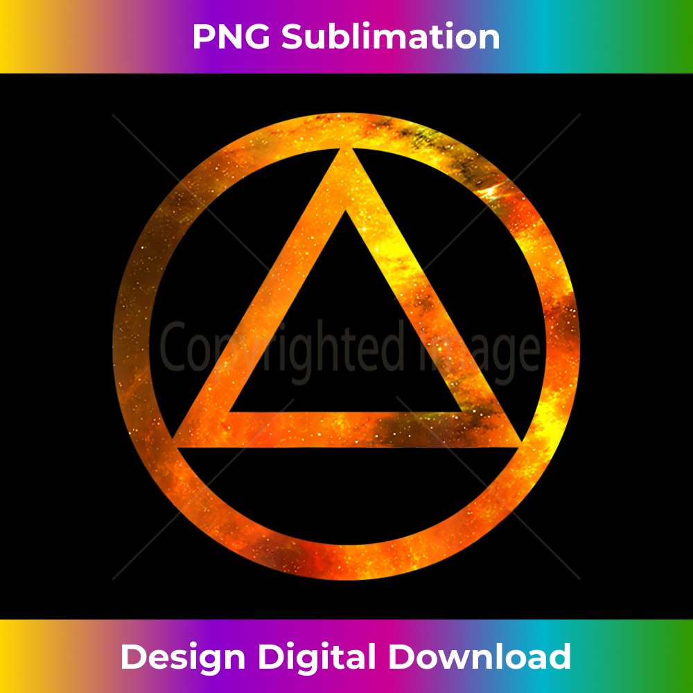 AA 12 Step Program Triangle Symbol T-Shirt - Blaze | Inspire Uplift