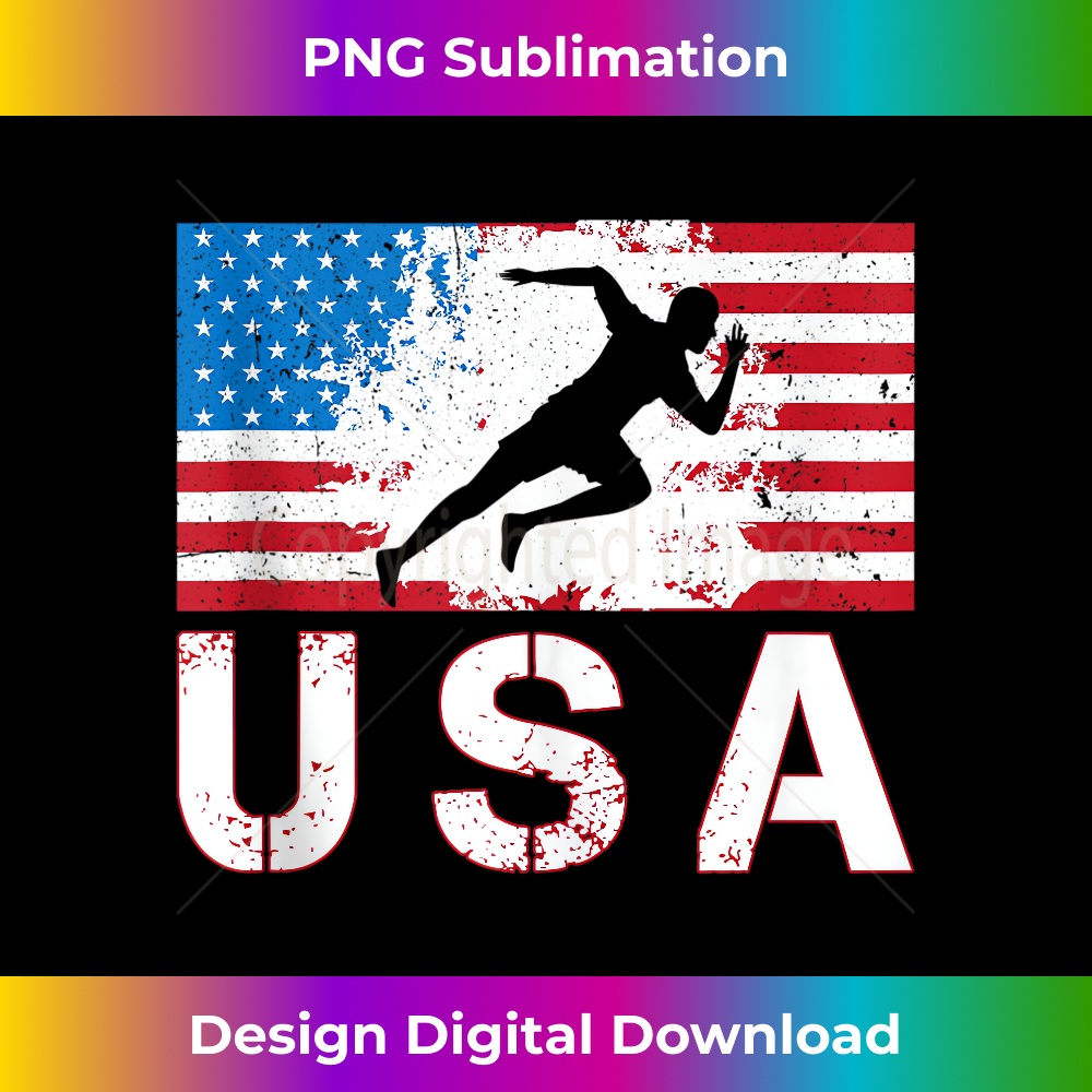 USA Track and field team American flag US men women kids Tan | Inspire ...