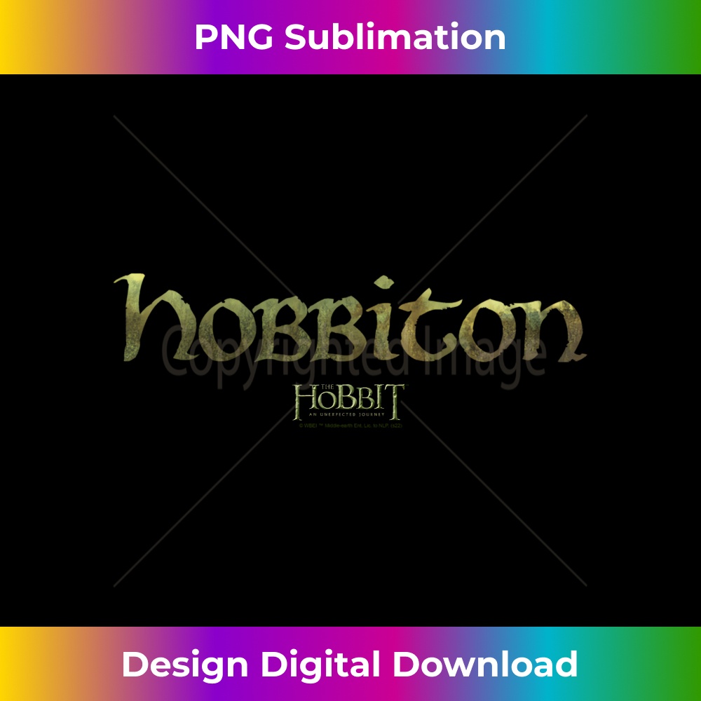The Lord of the Rings Hobbiton Textured Text Logo Long Sleev | Inspire ...