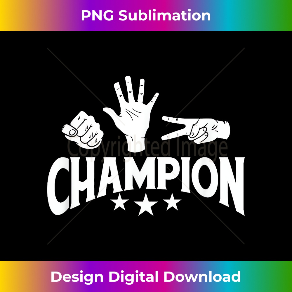 Rock Paper Scissors Champion Master Supreme Joke Novelty - H | Inspire ...