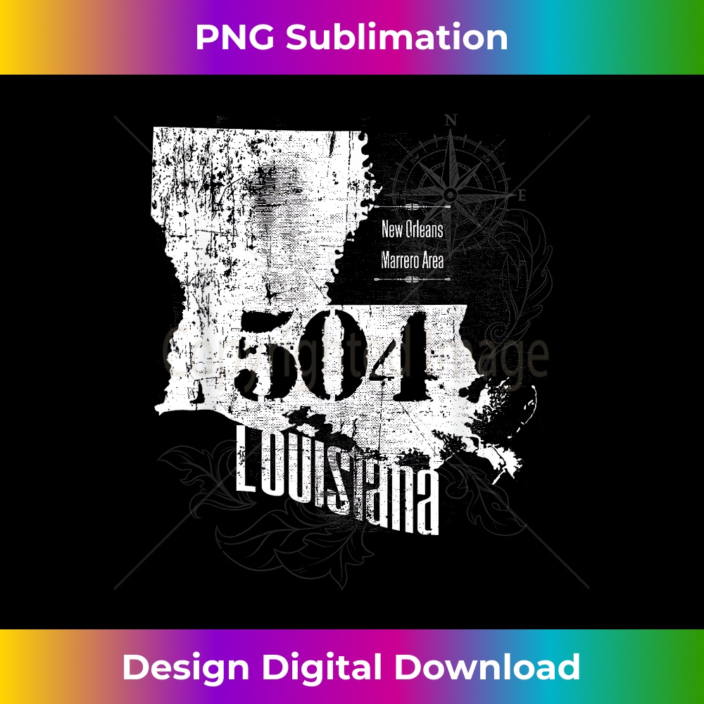 New Orleans Area Code 504 Louisiana Parish Pride Grunge - Sp | Inspire ...