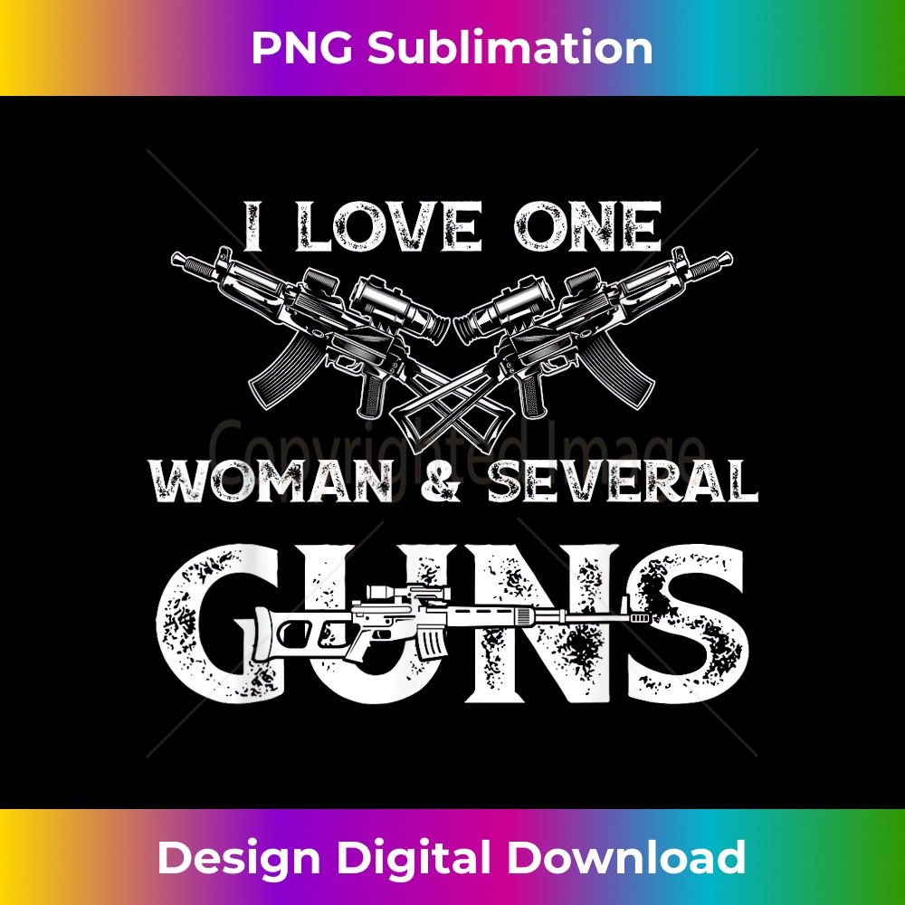 Mens I Love One Woman & Several Guns - Artistic Sublimation | Inspire ...