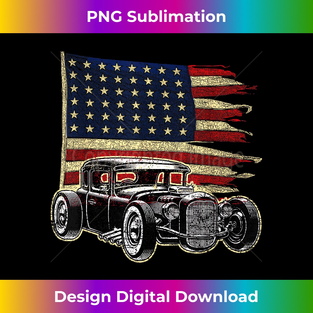American Flag Muscle Car Rod Tuning Hot Garage Modified - Pr | Inspire ...