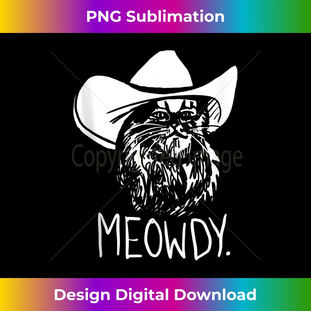 Meowdy Texas Cat Meme - PNG Transparent Sublimation Design | Inspire Uplift