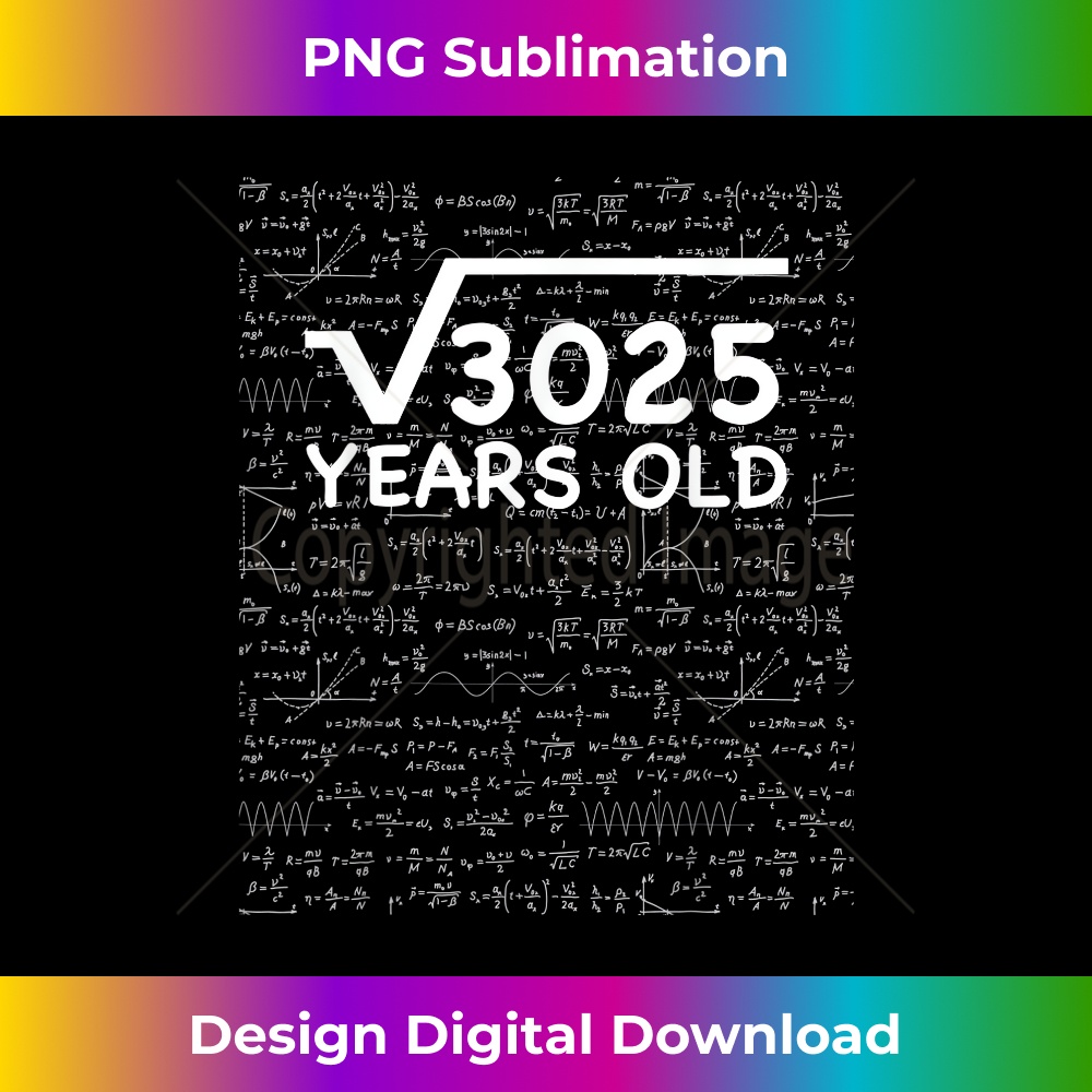 Funny 55th Birthday 55 Years Old Square Root Math Pun Gift - | Inspire ...