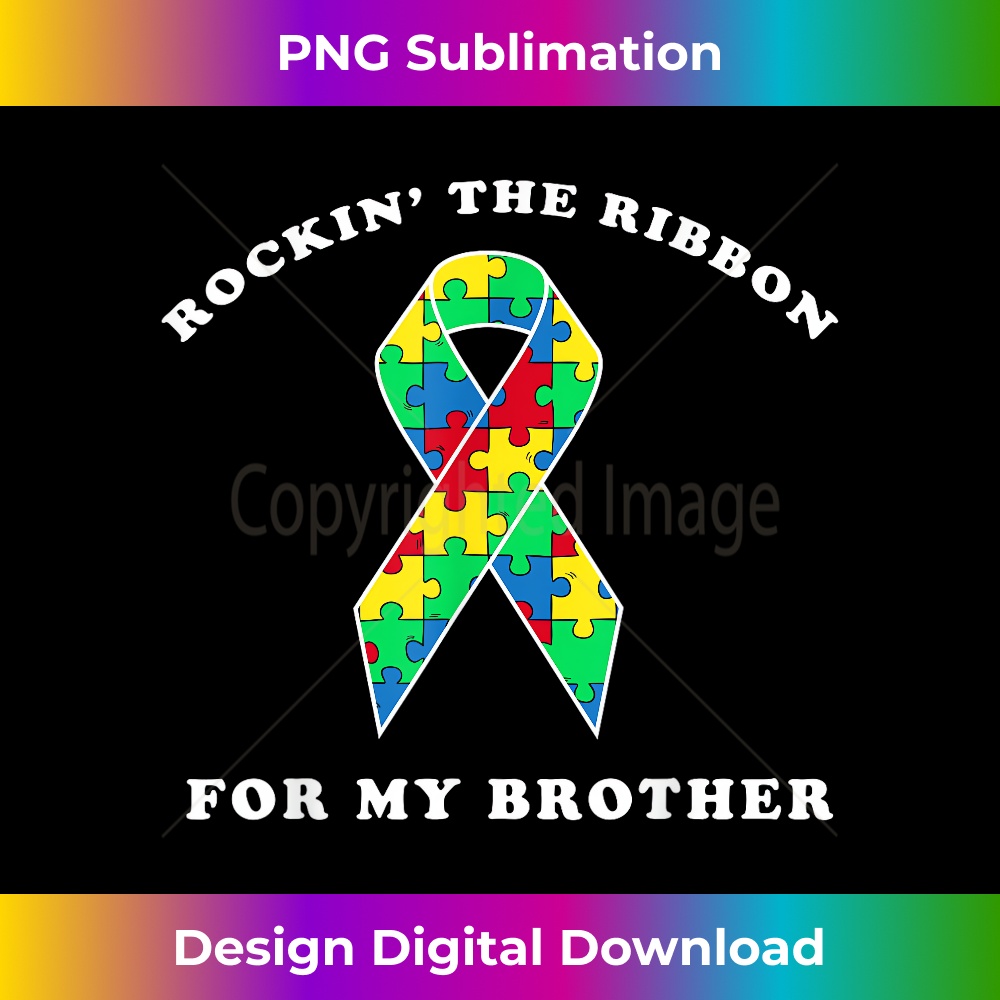 Puzzle Ribbon Autistic Brother Cool Autism Awareness 1 - Hig | Inspire ...